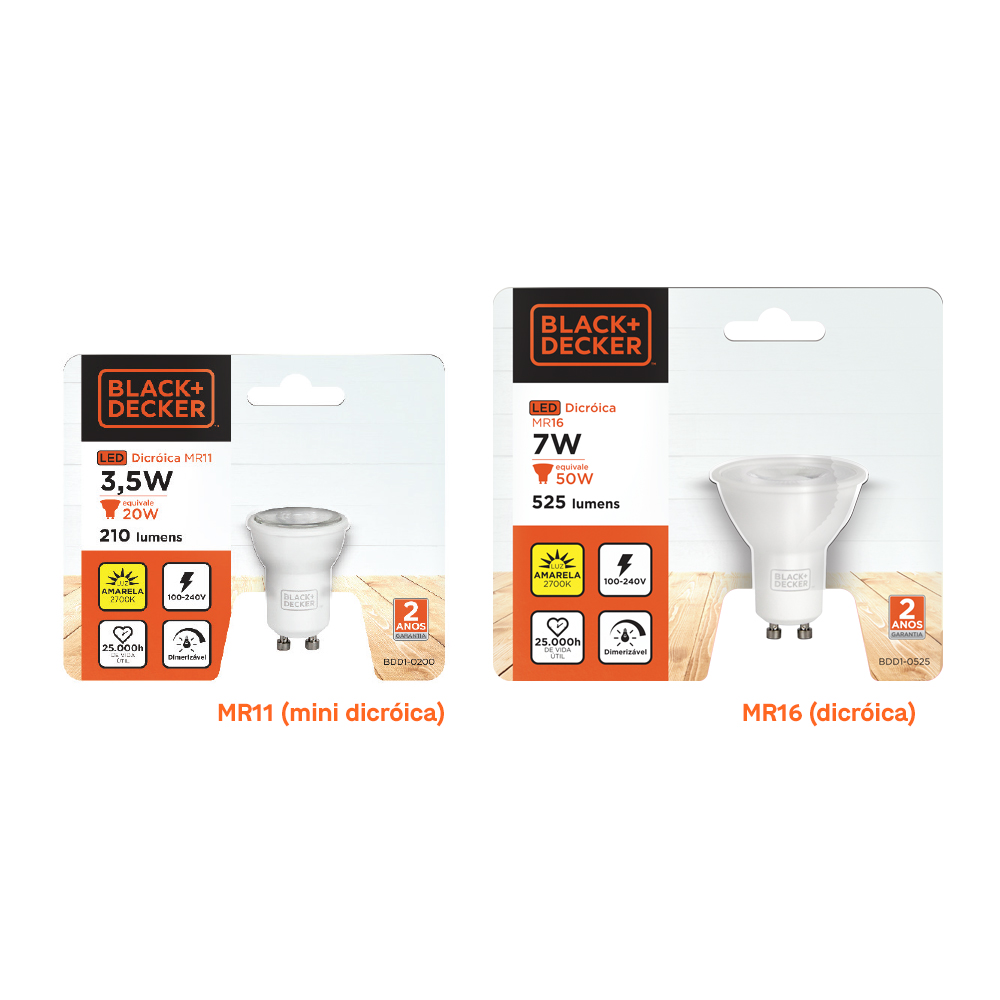 Dicróica & Mini Dicróica - BLACK+DECKER Iluminação